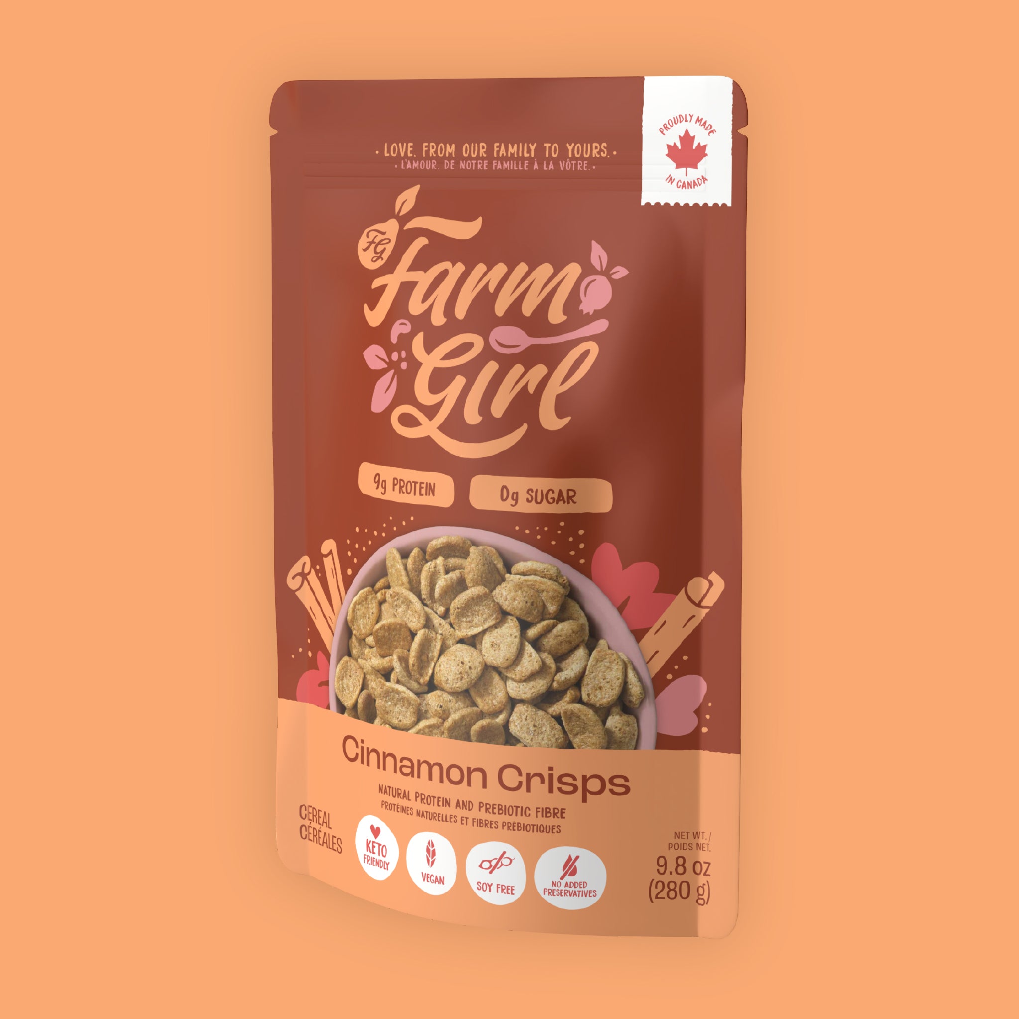 Cinnamon Crisps Cereal - Gluten Free, Vegan | Farm Girl – Farm Girl